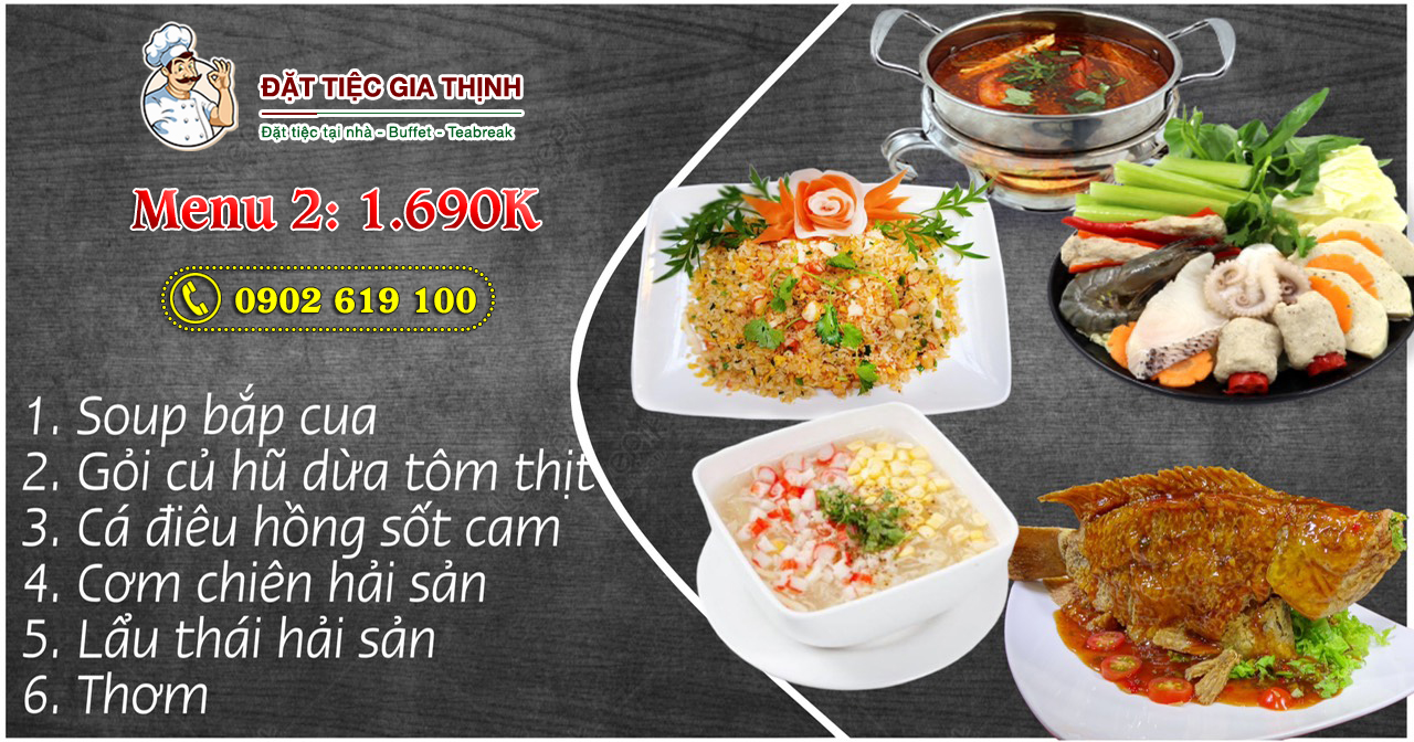 Menu Tiệc Bàn
